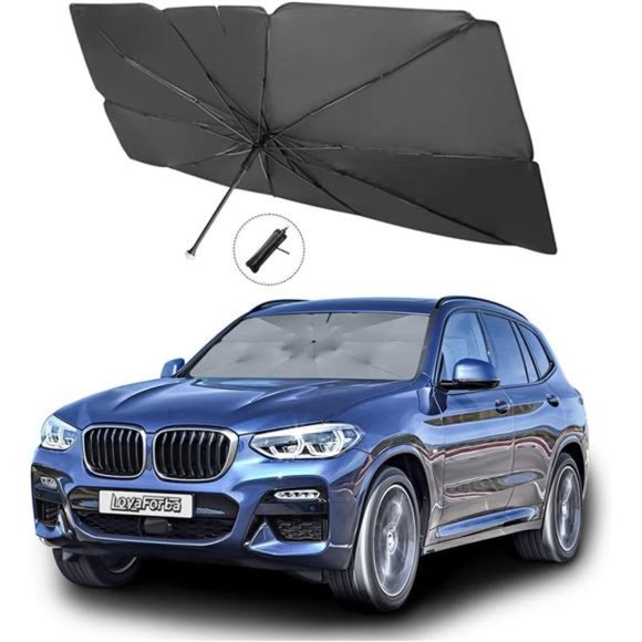 Other | Car Windshield Sun Shade Umbrella With Safety Hammer Foldable ...